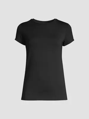 L'Agence Ressi Crewneck Tee - Black