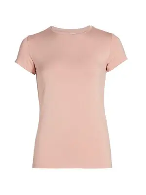 L'Agence Ressi Crewneck Tee Rose Pink