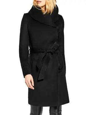 Sentaler Hooded Alpaca Wrap Coat