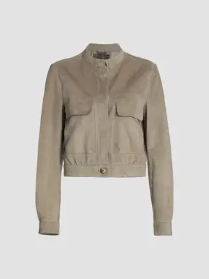 Giorgio Armani Patch-pocket Suede Jacket