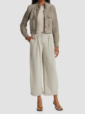 Giorgio Armani Patch-pocket Suede Jacket