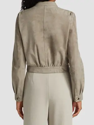 Giorgio Armani Patch-pocket Suede Jacket