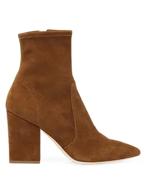 LOEFFLER RANDALL Isla Suede Ankle Boots Cacao