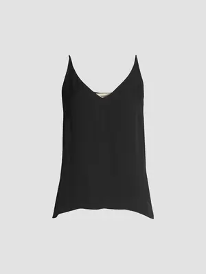 L'Agence Gabriella V-neck Tank - Black