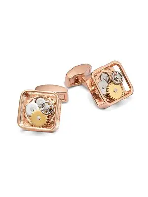 Tateossian Gear Cuff Links Pink