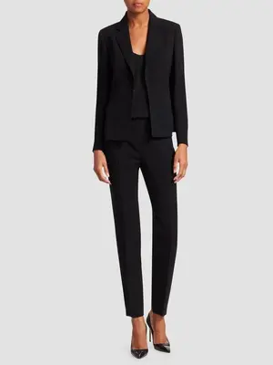 Akris Ocelia Slit Detail Wool Blazer