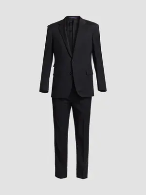 Ralph Lauren Purple Label Gregory Wool Serge Suit - Black