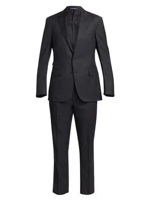 Ralph Lauren Purple Label Gregory Wool Serge Suit Charcoal Heather