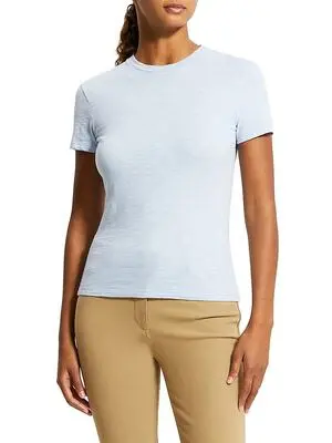 Theory Tiny Tee Organic Cotton Crewneck Baby Blue