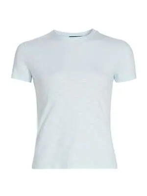 Theory Tiny Tee Organic Cotton Crewneck Skylight