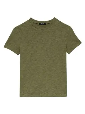 Theory Tiny Tee Organic Cotton Crewneck Willow