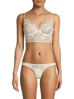 Kiki De Montparnasse Coquette Lace Longline Bra