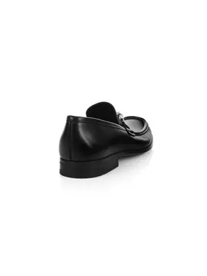 FERRAGAMO Chris Horse-bit Leather Loafers