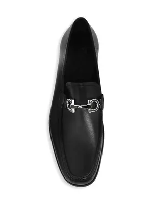 FERRAGAMO Chris Horse-bit Leather Loafers