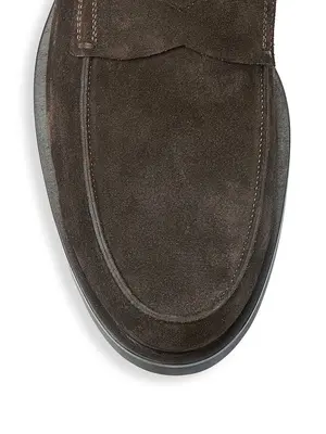 TOD'S Suede Penny Loafers