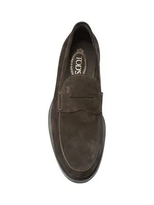 TOD'S Suede Penny Loafers