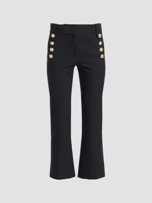 Derek Lam 10 Crosby Robertson Crop Flare Pants Midnight