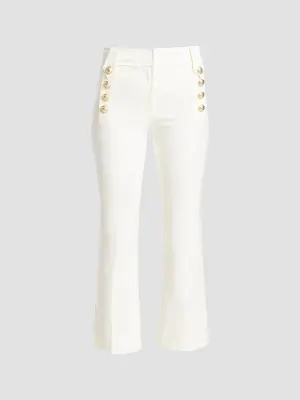 Derek Lam 10 Crosby Robertson Crop Flare Pants - White