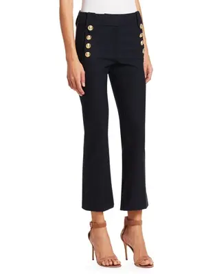 Derek Lam 10 Crosby Robertson Crop Flare Pants - White
