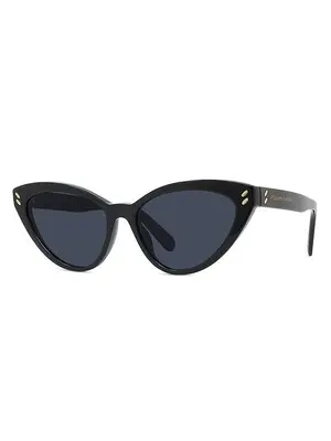 Stella McCartney - Women's 55MM Cat Eye Sunglasses - Shiny Beige Brown - Fall Sale