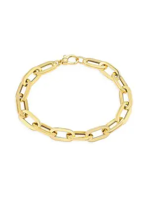 Roberto Coin 18k Flat Oval-link Chain Bracelet/7 - Yellow Gold