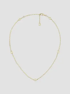 Gucci Interlocking G Necklace In Yellow - Gold
