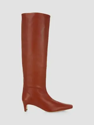 Staud Wally Leather Knee-high Boots Spice