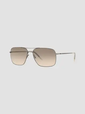 Oliver Spencer Clifton 58mm Aviator Sunglasses