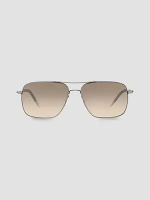 Oliver Spencer Clifton 58mm Aviator Sunglasses