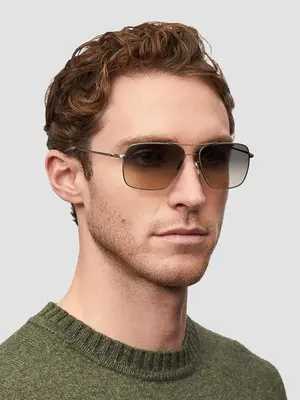 Oliver Spencer Clifton 58mm Aviator Sunglasses