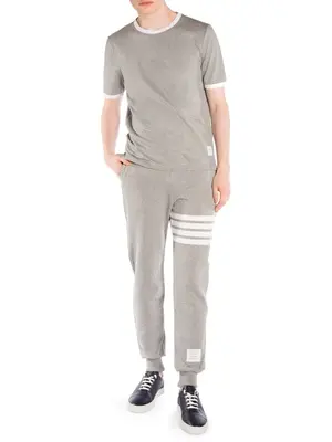 Thom Browne Stripe Cotton Joggers
