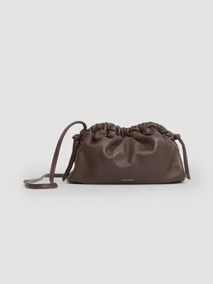 MANSUR GAVRIEL Mini Cloud Leather Clutch - Chocolate