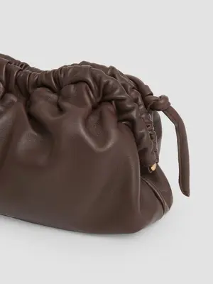 MANSUR GAVRIEL Mini Cloud Leather Clutch - Chocolate