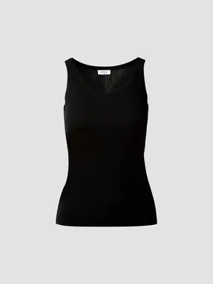 Akris Elets Wool Tank Top - Black