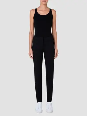 Akris Elets Wool Tank Top - Black