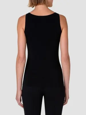 Akris Elets Wool Tank Top - Black