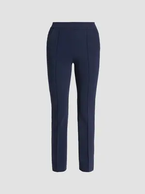 Chiara Boni La Petite Robe Nuccia Stretch Jersey Crop Pants - Navy