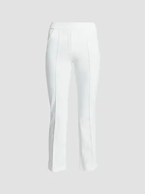 Chiara Boni La Petite Robe Nuccia Stretch Jersey Crop Pants - White