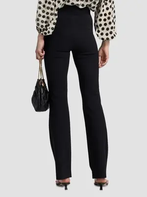 Chiara Boni La Petite Robe Venusette Wide-leg Pants - Black