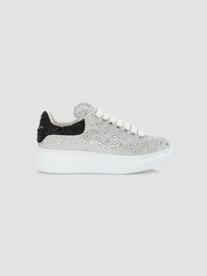 Alexander McQueen Crystal Overiszed Glitter Embellished Chunky Sneakers
