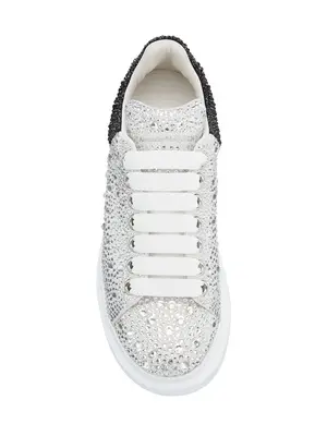 Alexander McQueen Crystal Overiszed Glitter Embellished Chunky Sneakers
