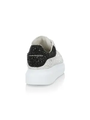 Alexander McQueen Crystal Overiszed Glitter Embellished Chunky Sneakers