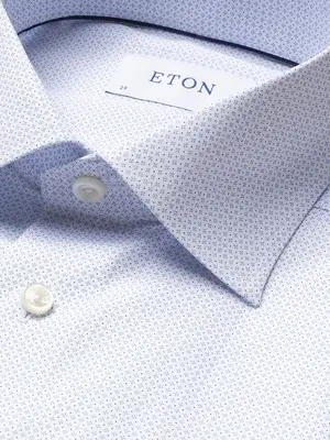 Eton Slim-fit Micro Floral-print Dress Shirt