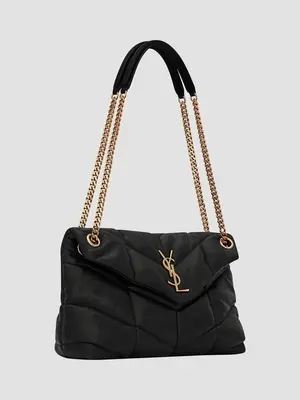 Saint Laurent Puffer Shoulder Bag - Noir