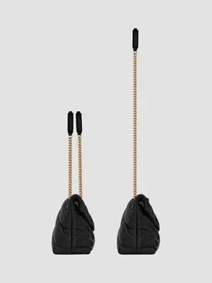 Saint Laurent Puffer Shoulder Bag - Noir