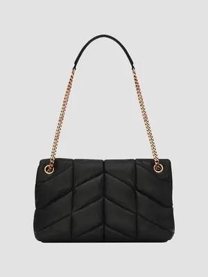 Saint Laurent Puffer Shoulder Bag - Noir