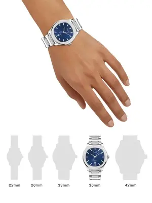 PIAGET Polo Blue Diamond & Stainless Steel Bracelet Watch