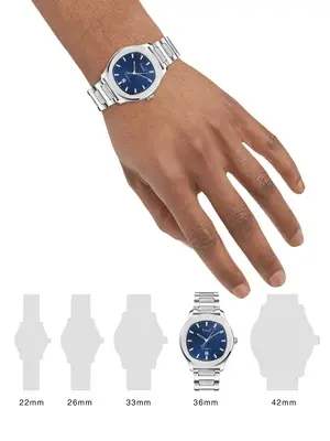 PIAGET Polo Blue Diamond & Stainless Steel Bracelet Watch