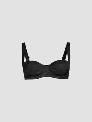Dolce & Gabbana Silk & Lace Balconnette Bra