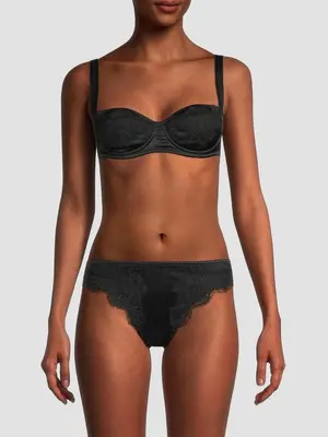 Dolce & Gabbana Silk & Lace Balconnette Bra